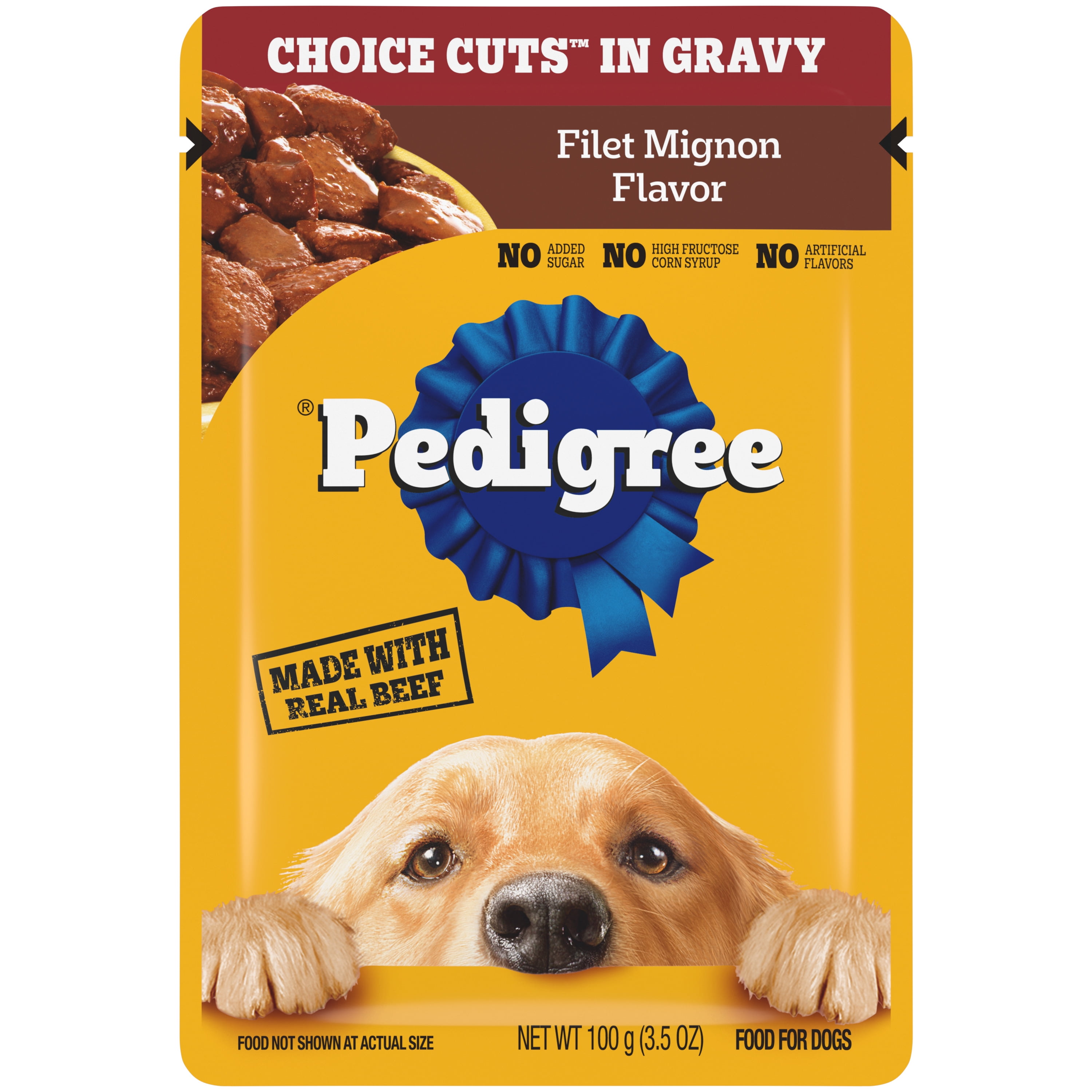 Pedigree Choice Cuts In Gravy Adult Soft Wet Dog Food, Filet Mignon ...
