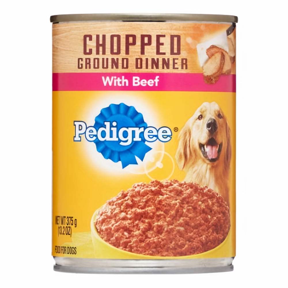 Pedigree Chunky Chopped Beef Dog Food, Moist, Hearty Meal, Healthy Skin ...
