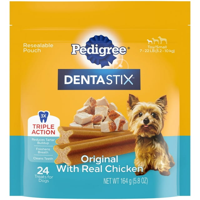 Pedigree Dentastix Fresh Flavored Dental Chew Sticks for Small Dogs, 6 ...