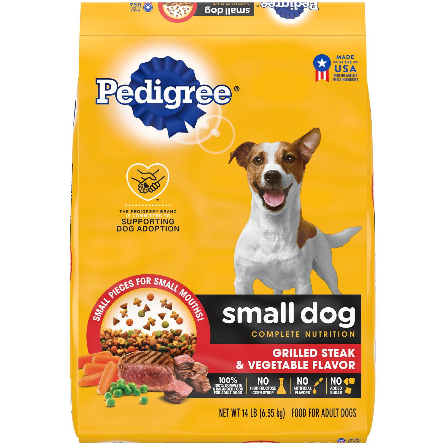 Pedigree Small Dog Complete Nutrition - Grilled Steak & Vegetable ...