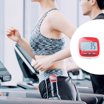 Simple Step Counter Walking Exercise Pedometer with Clip in Red ...
