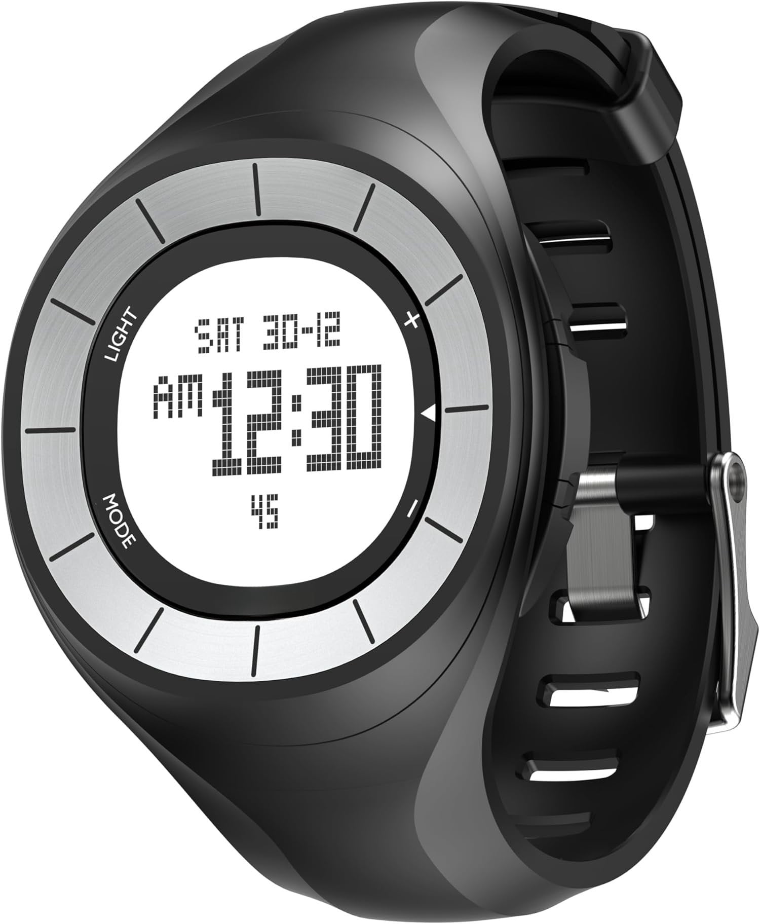 Pedometer Watch T028, Step Counter Watch with Calories & Stopwatch, EL ...