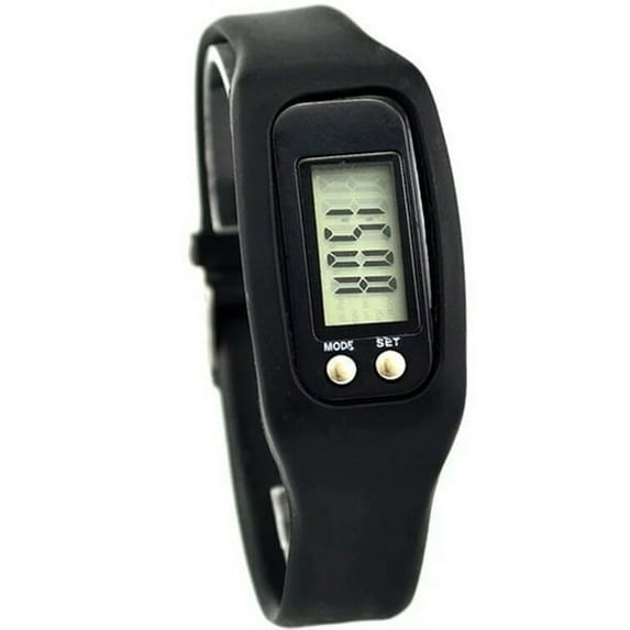 Runskmd Step Counter Pedometer Watch, LCD Display Fitness Tracker ...