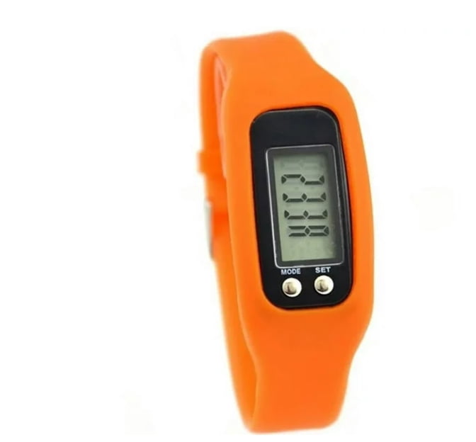 Pedometer Watch with LCD Display Simple Operation Walking Fitness ...