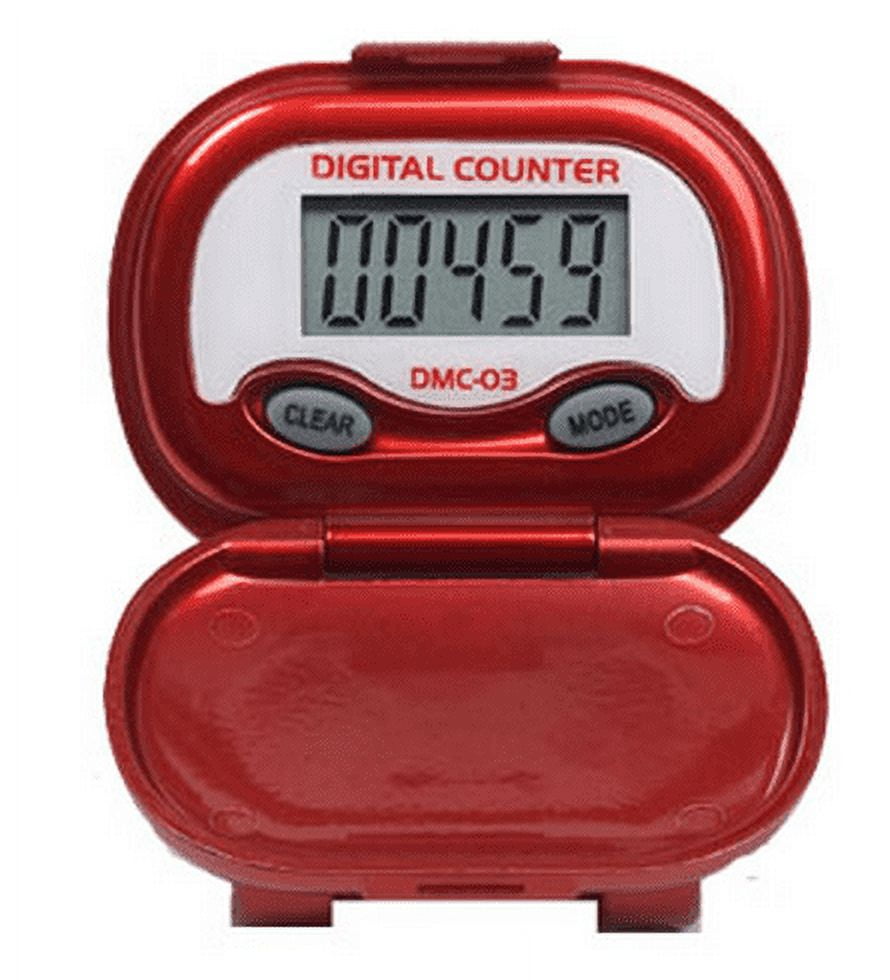 Pedometers DMC03 Step Distance and Multi-Function, Red Pedometers ...