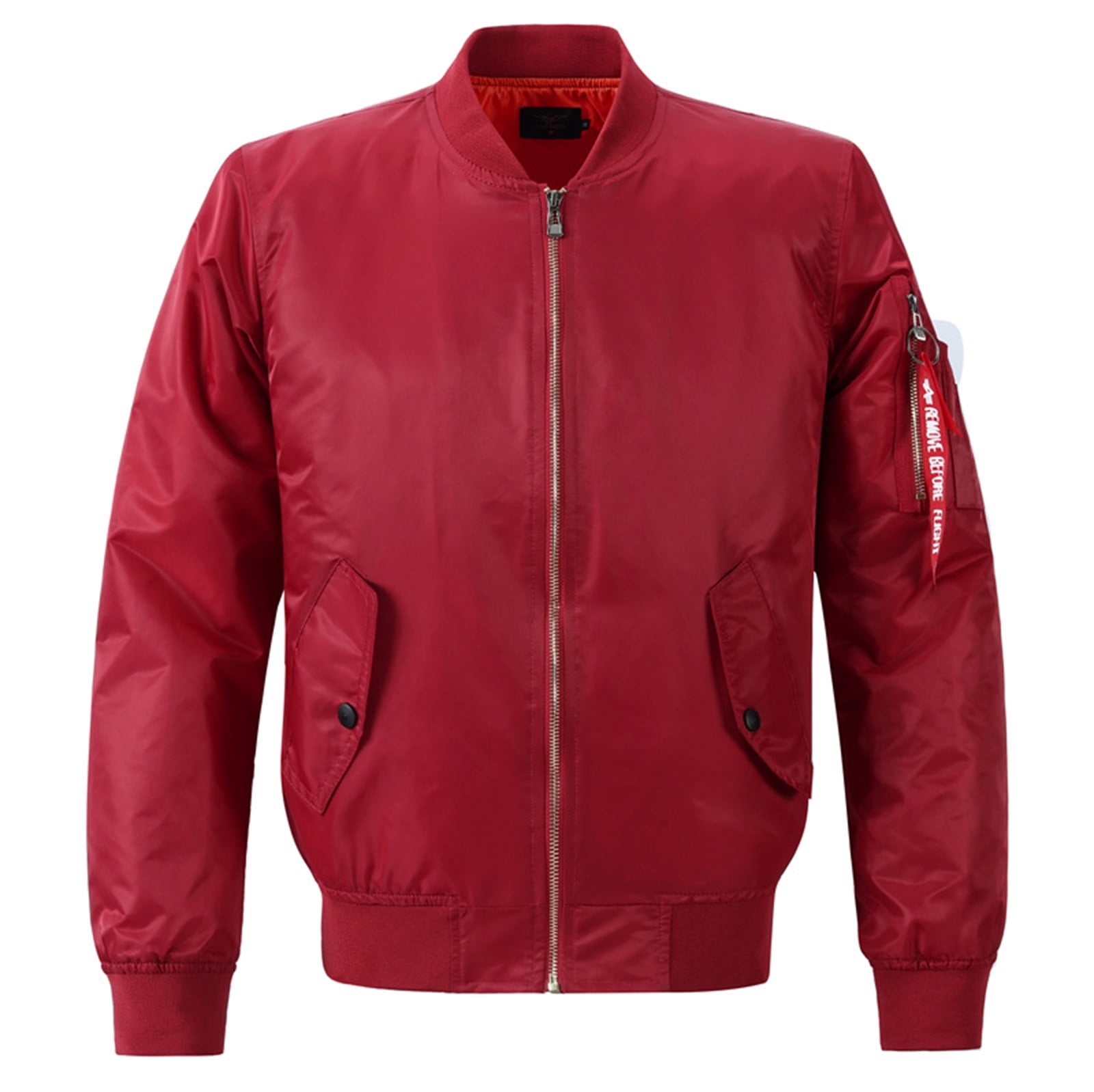 Pedort Biker Jacket Men Fashion Lightweight Flight Bomber Jacket Casual ...