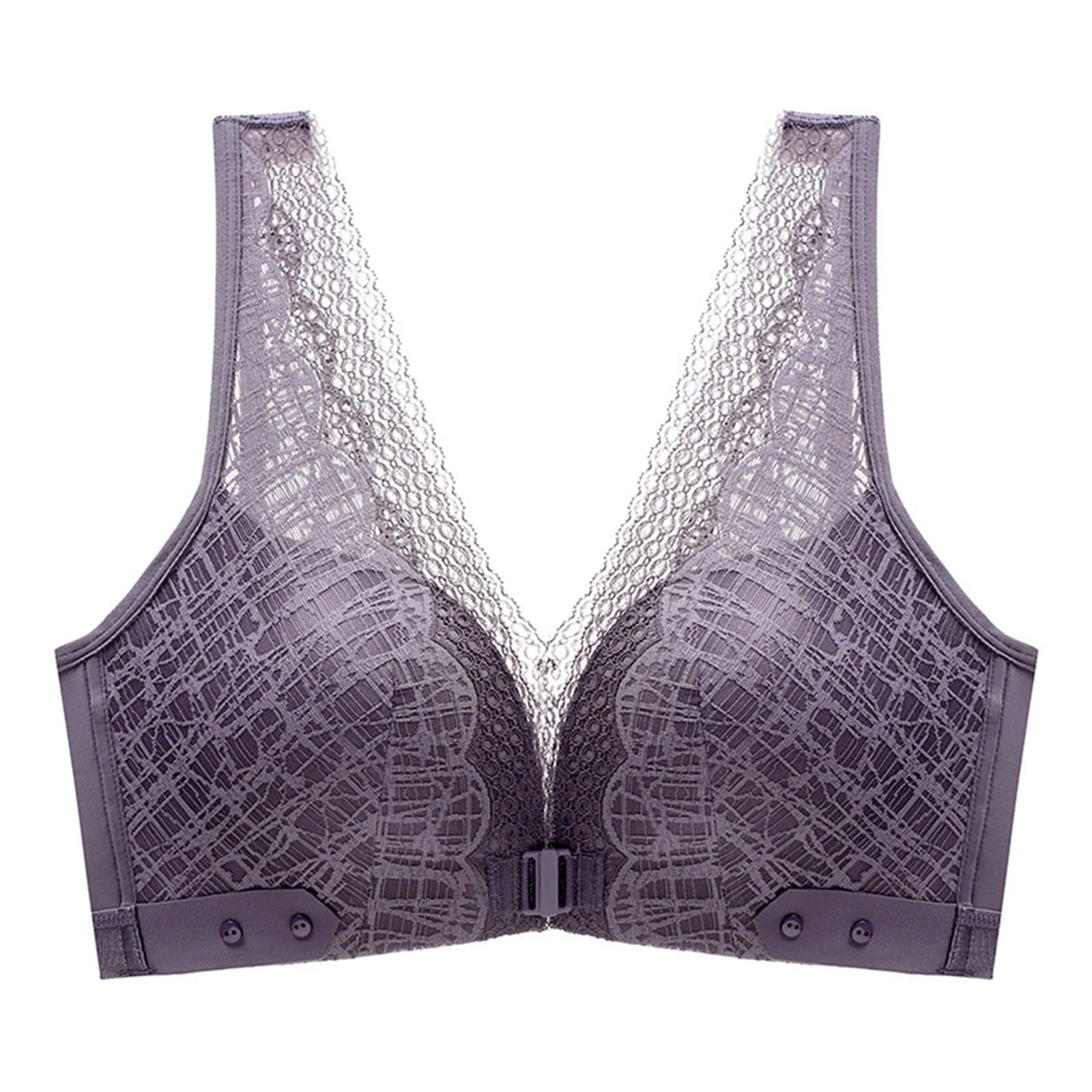 Pedort Bras For Women Push Up Daisy Bra Front Snaps, Comfortable ...