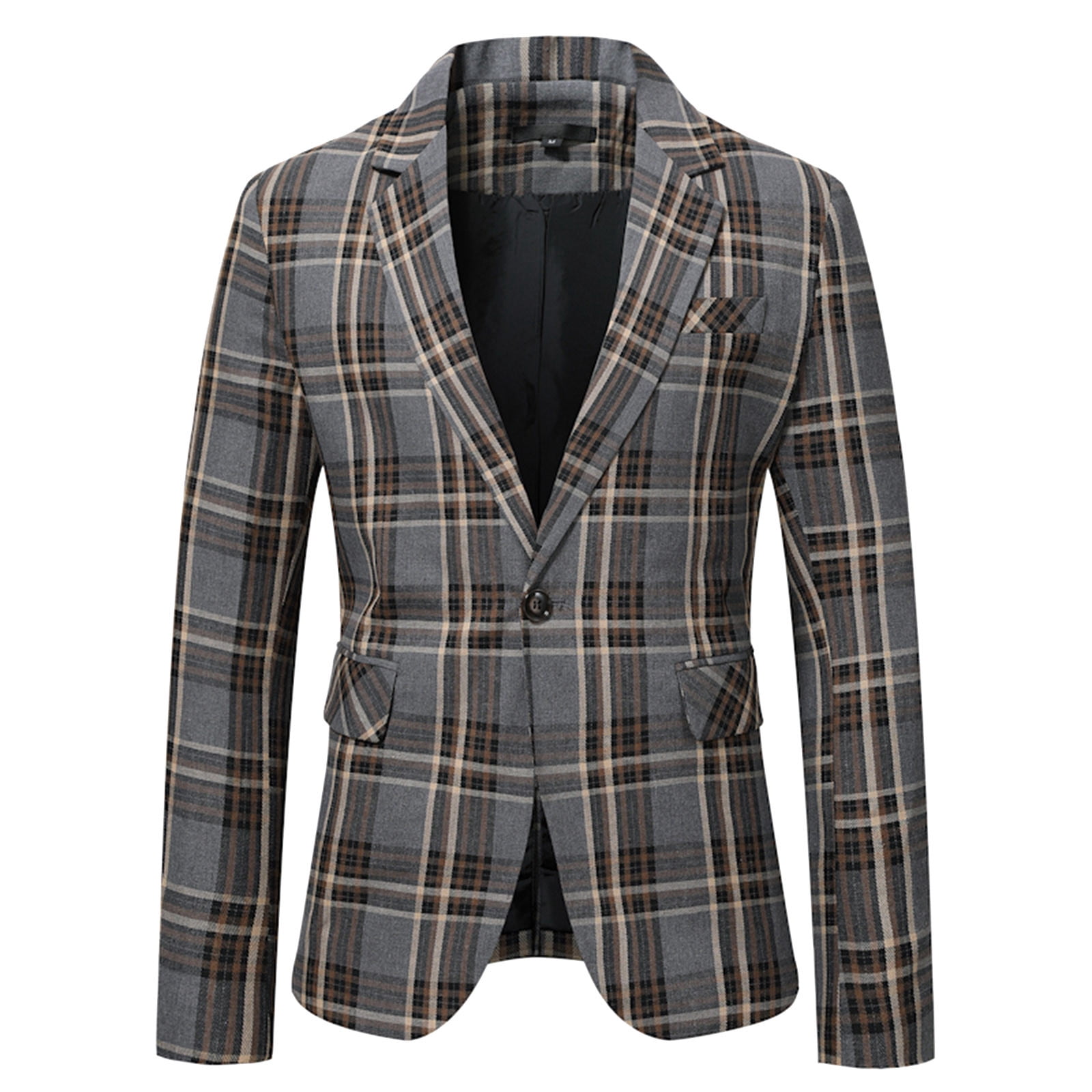 Pedort Lightweight Sports Coats One Button Busniess Jacket Office Work ...