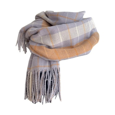 Time and Tru Women’s Brushed Plaid Scarf - Walmart.com