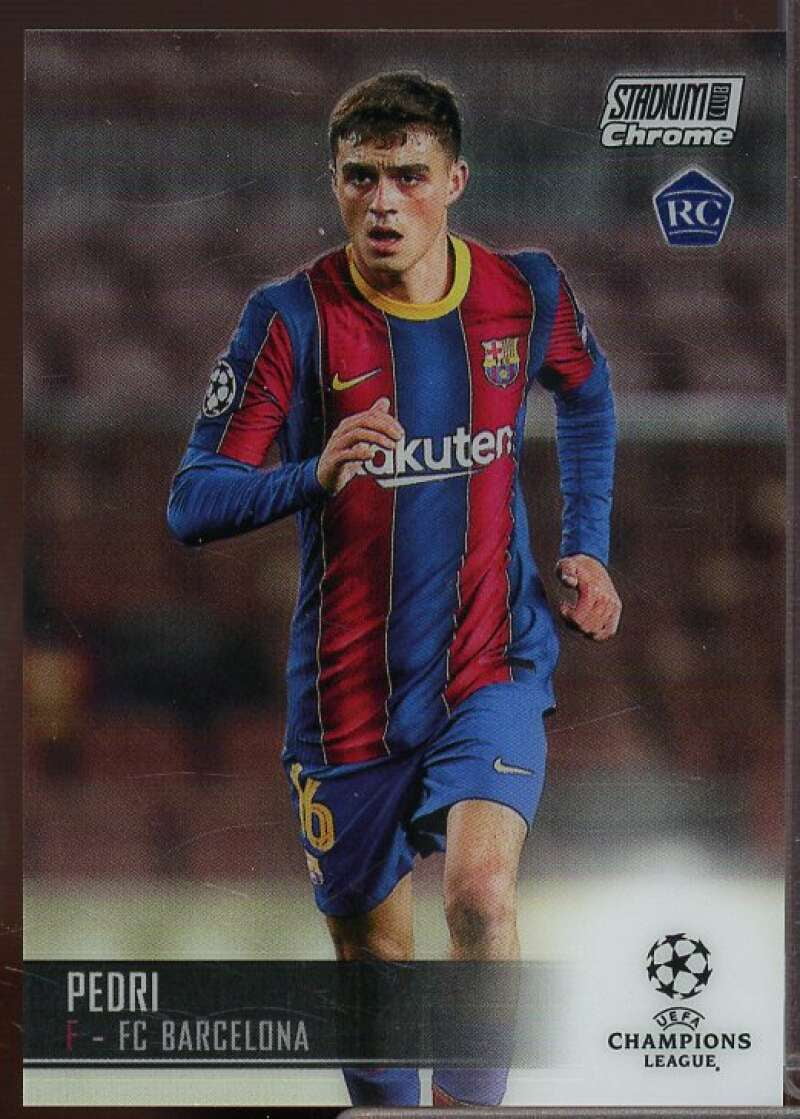 Pedri Rookie Card 2020-21 Stadium Club Chrome UEFA Champions League #26 ...