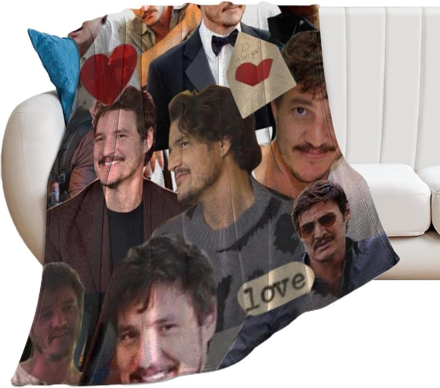 Pedro Pascal Blanket Handsome #9 Super Soft Throw Blanket Silky Flannel ...
