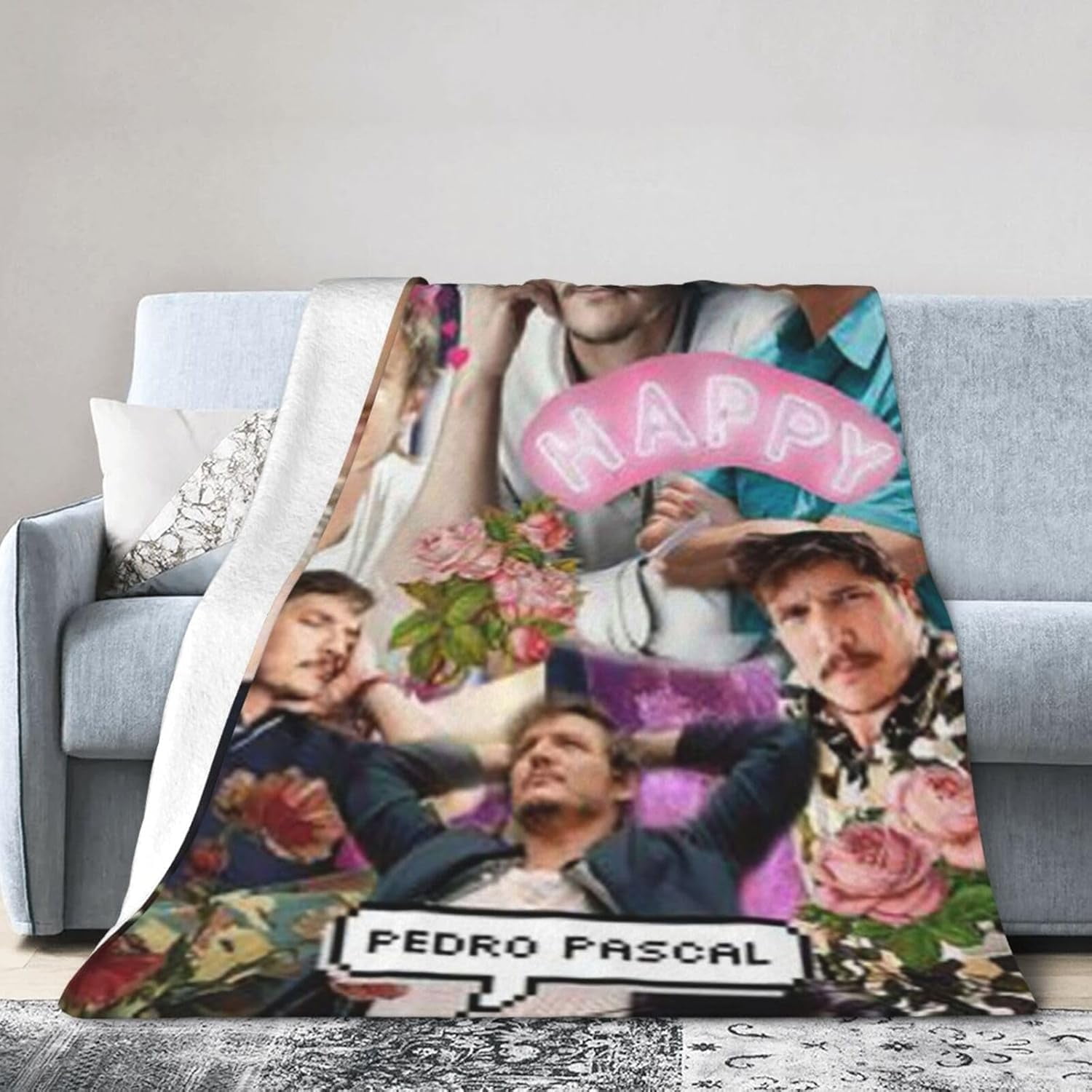Pedro Pascal Blankets Deco Air Conditioning Blanket Nap Flannel for Bed ...