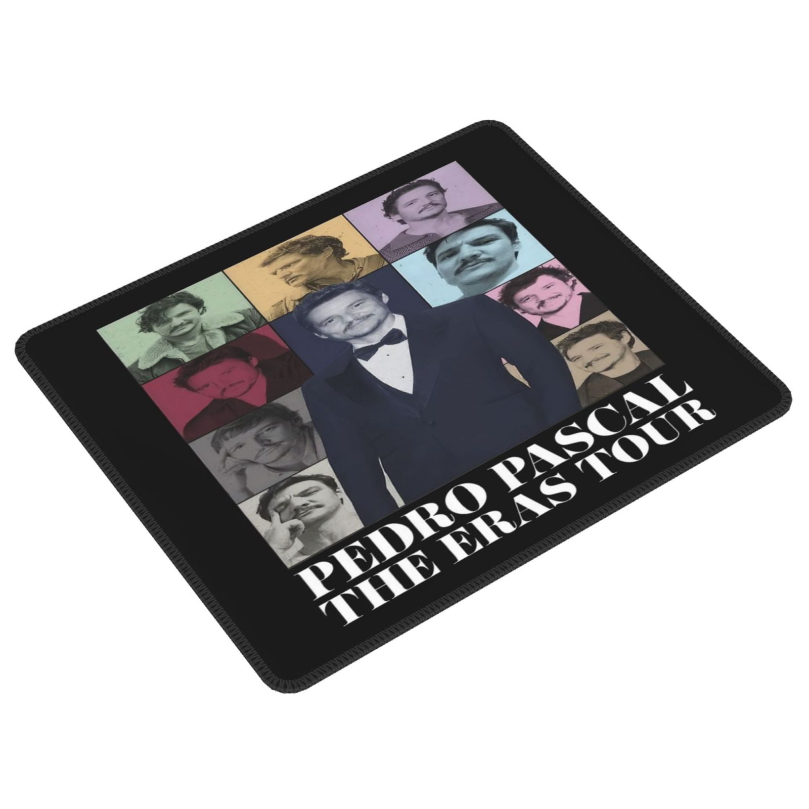 Pedro Pascal Computer Mouse Mat with Anti-Slip Rubber Base Anti-Fray Stitching 10 x 12 inch ...