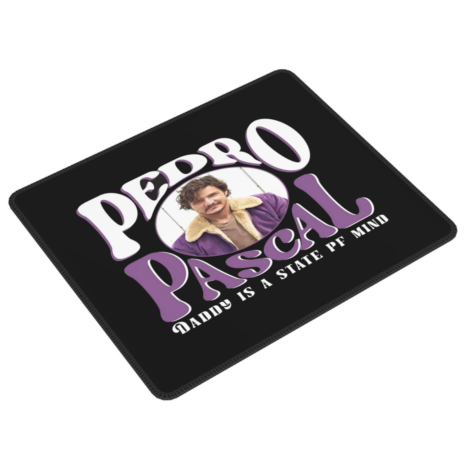 Pedro Pascal Computer Mouse Mat with Anti-Slip Rubber Base Anti-Fray ...