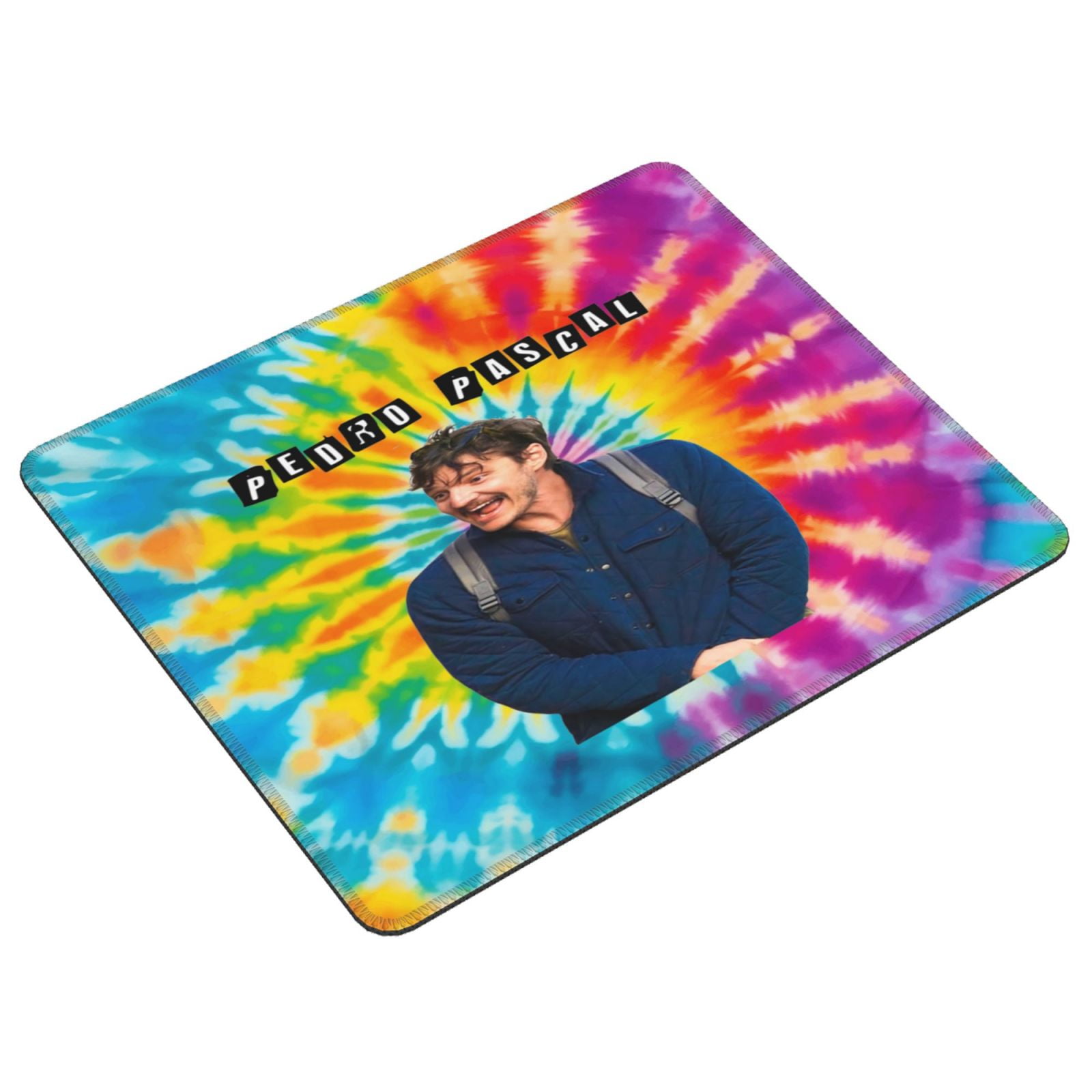 Pedro Pascal Computer Mouse Mat with Anti-Slip Rubber Base Anti-Fray ...