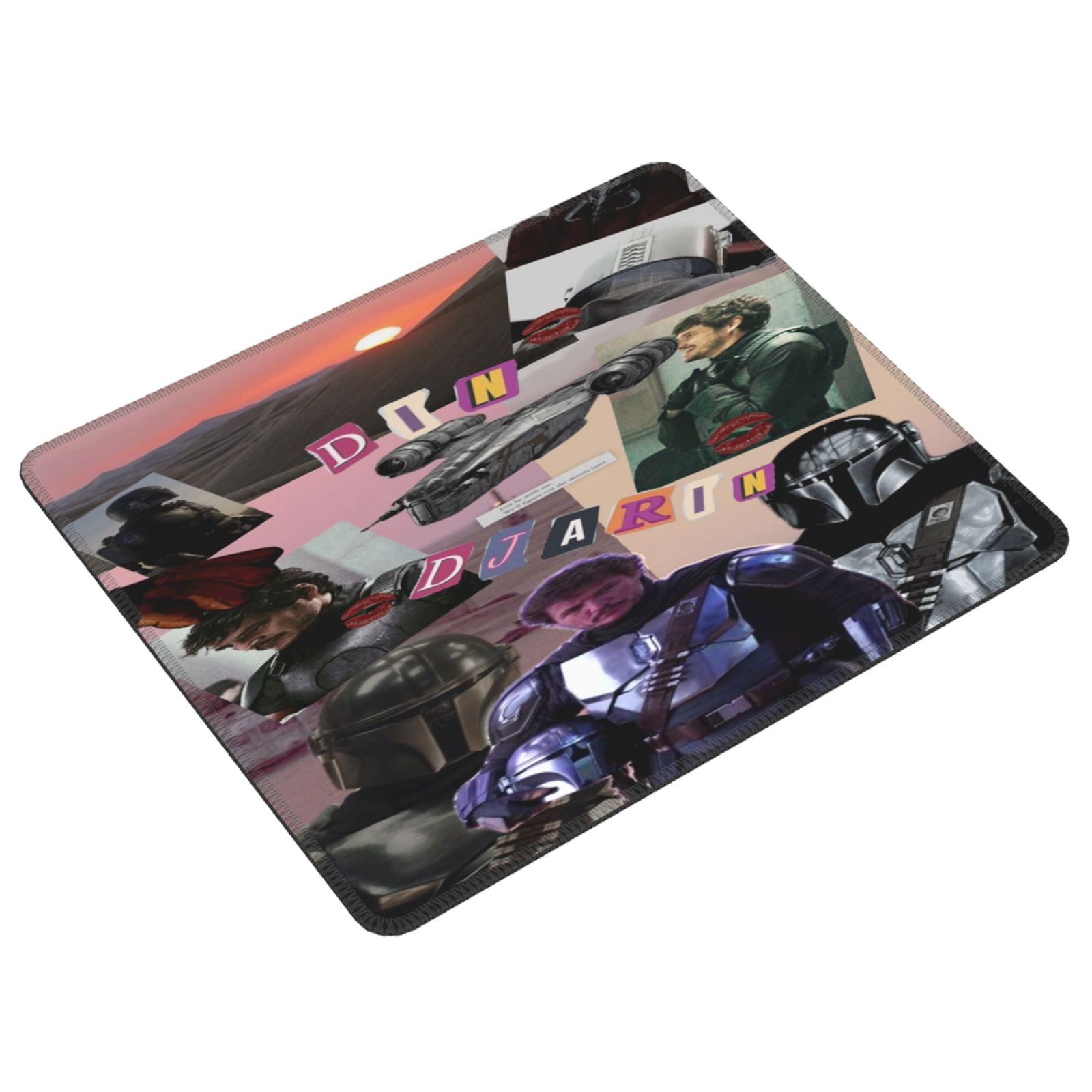 Pedro Pascal Computer Mouse Mat with Anti-Slip Rubber Base Anti-Fray Stitching 10 x 12 inch ...