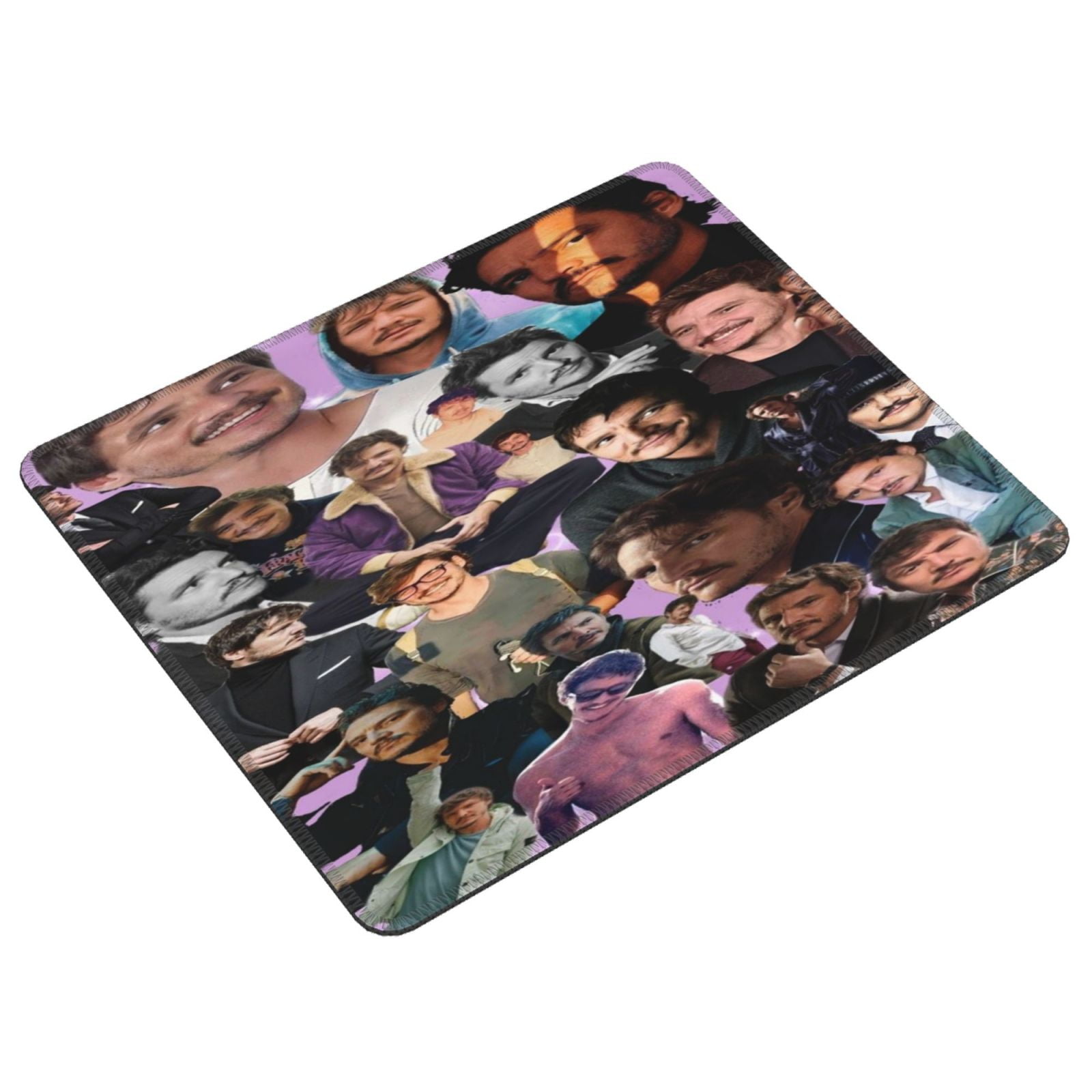 Pedro Pascal Computer Mouse Mat with Anti-Slip Rubber Base Anti-Fray ...