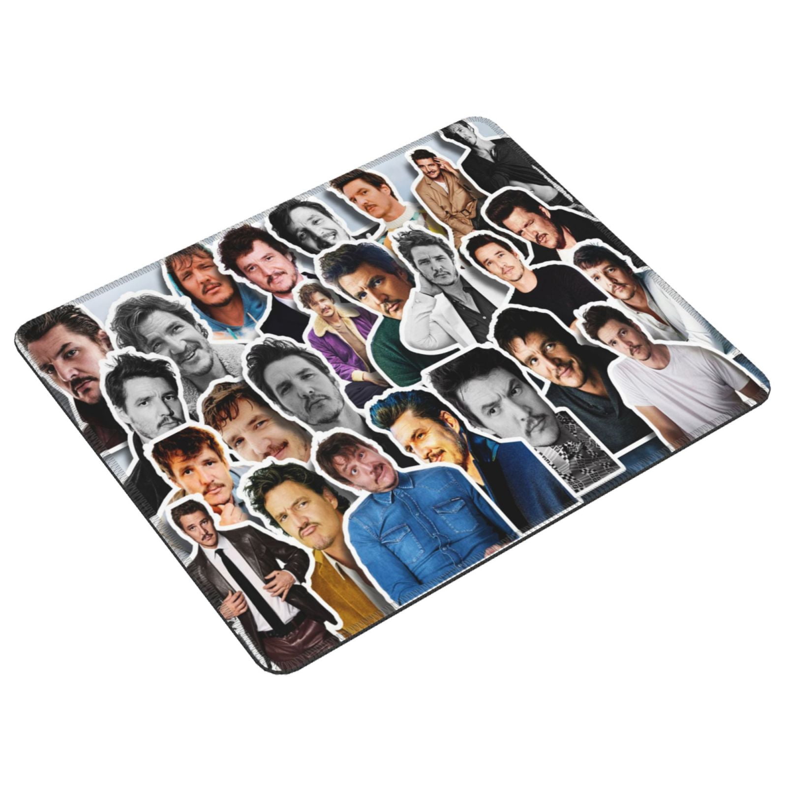 Pedro Pascal Computer Mouse Mat with Anti-Slip Rubber Base Anti-Fray ...