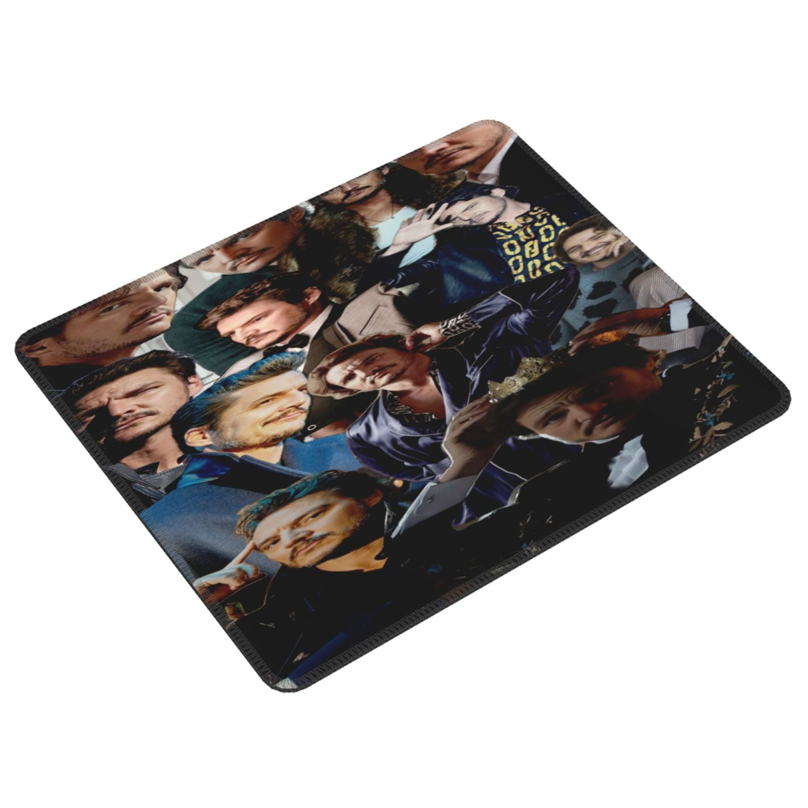 Pedro Pascal Computer Mouse Mat with Anti-Slip Rubber Base Anti-Fray ...