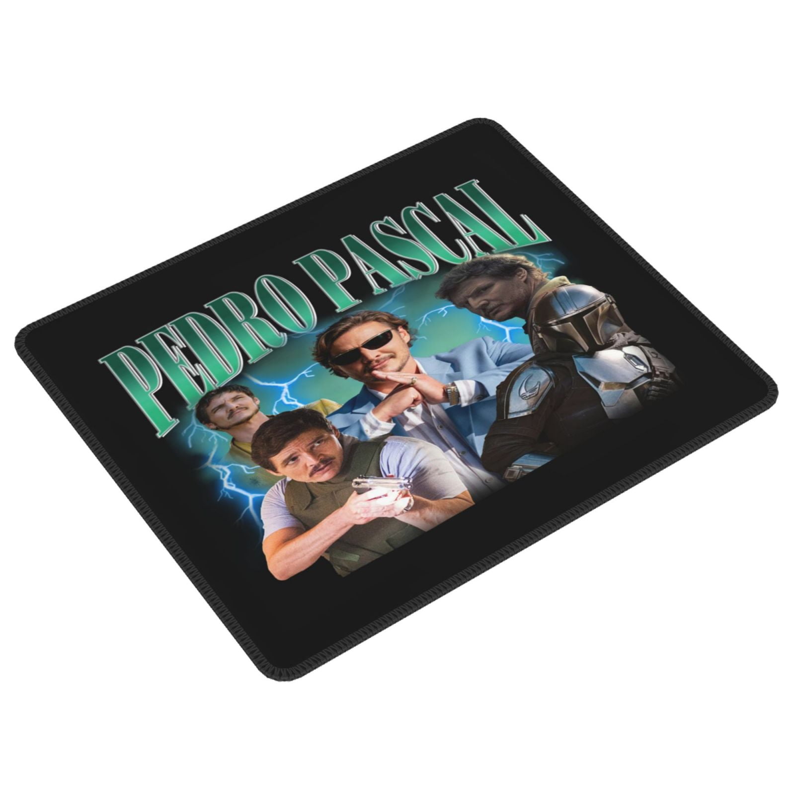 Pedro Pascal Computer Mouse Mat with Anti-Slip Rubber Base Anti-Fray ...