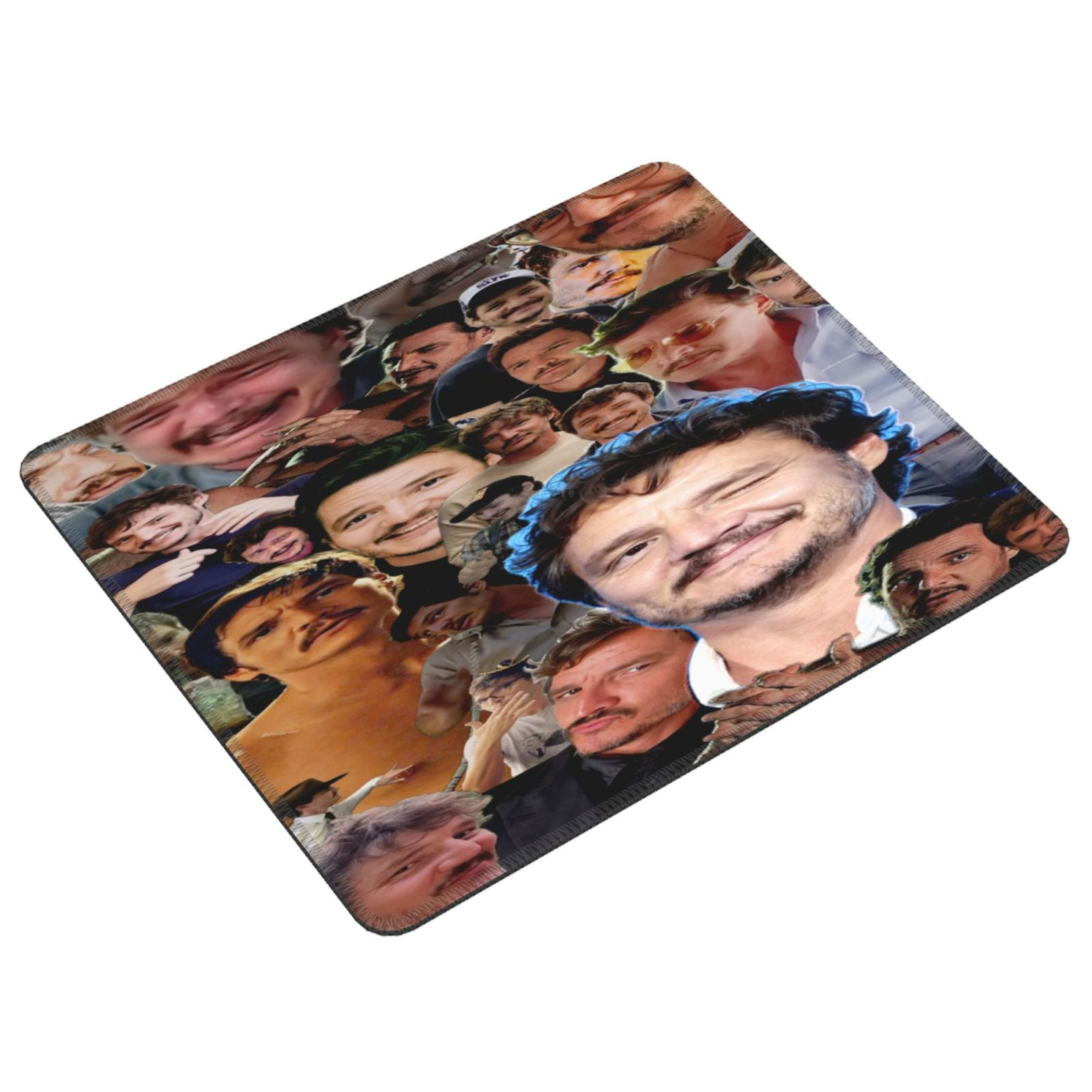 Pedro Pascal Computer Mouse Mat with Anti-Slip Rubber Base Anti-Fray ...