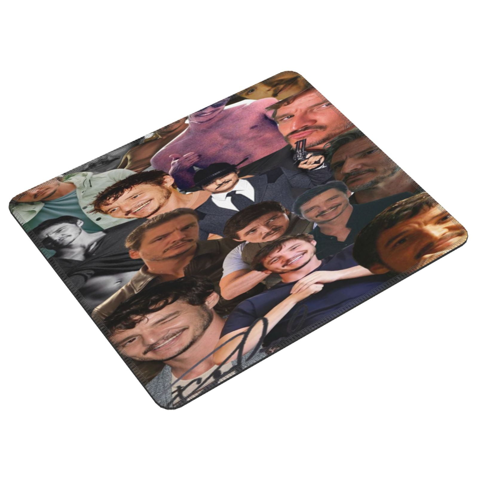 Pedro Pascal Computer Mouse Mat with Anti-Slip Rubber Base Anti-Fray ...