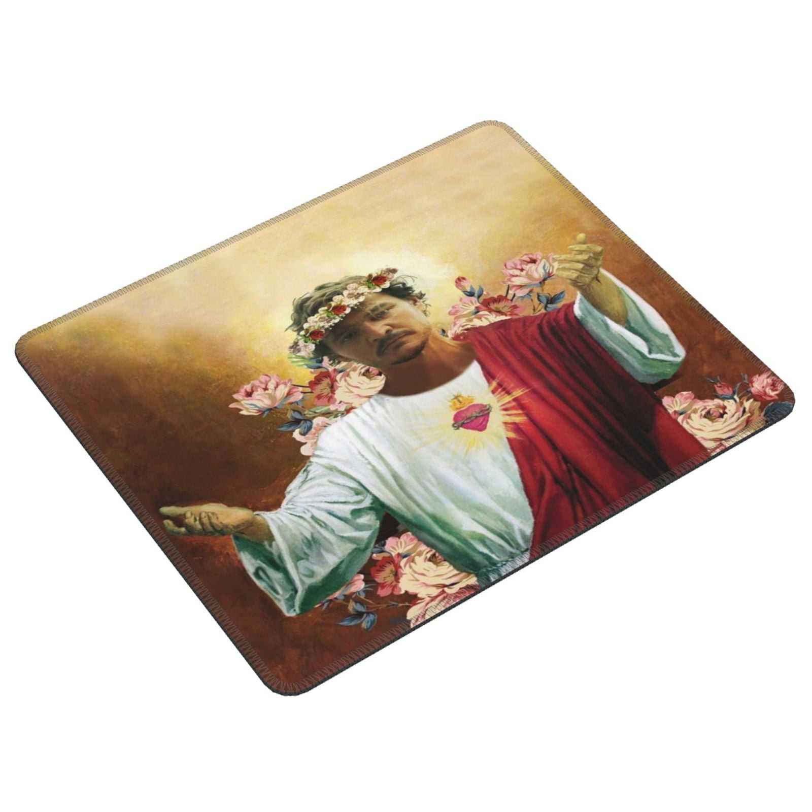 Pedro Pascal Computer Mouse Mat with Anti-Slip Rubber Base Anti-Fray ...