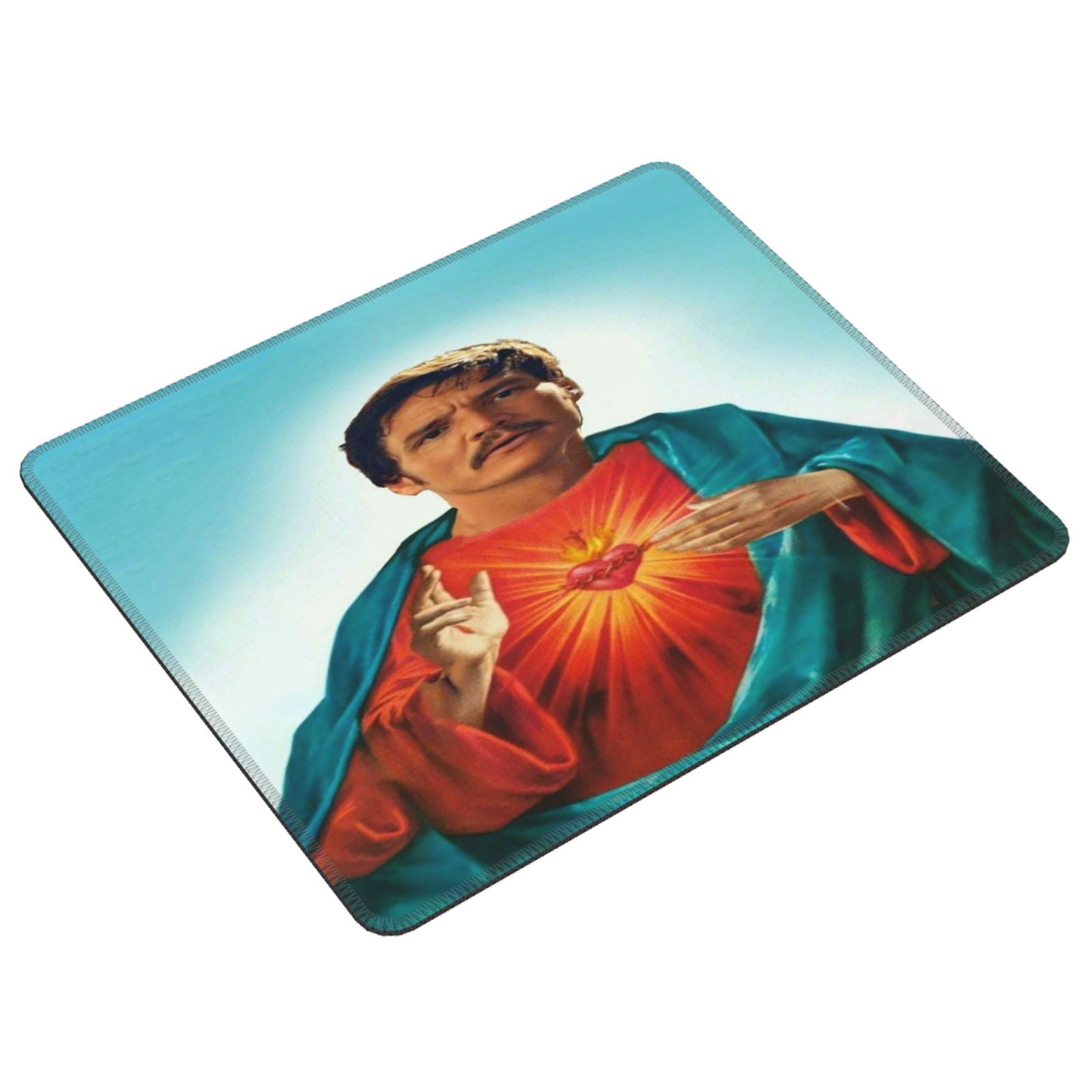 Pedro Pascal Computer Mouse Mat with Anti-Slip Rubber Base Anti-Fray ...