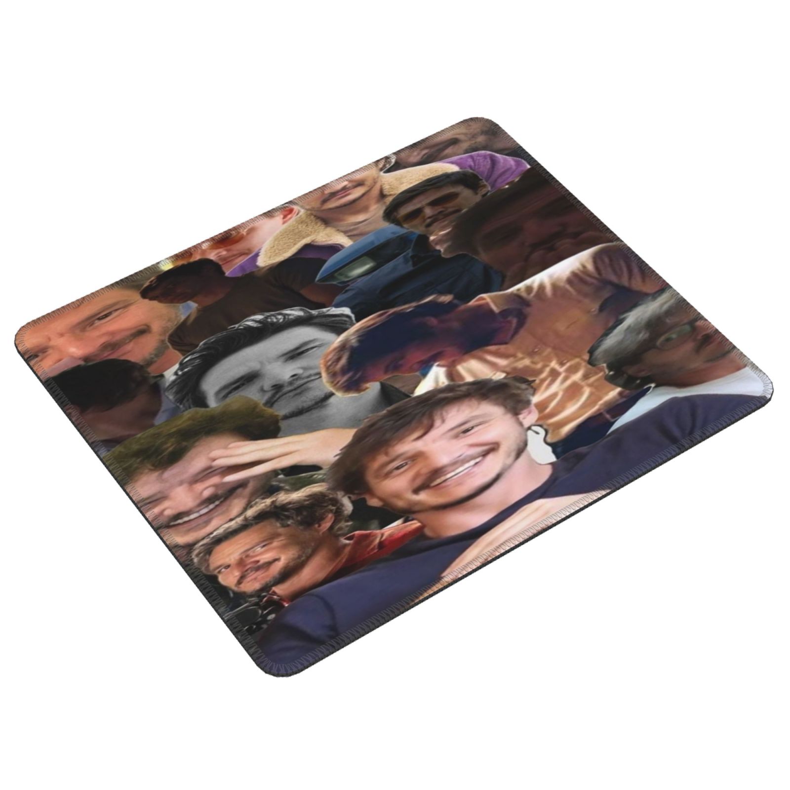 Pedro Pascal Computer Mouse Mat with Anti-Slip Rubber Base Anti-Fray ...