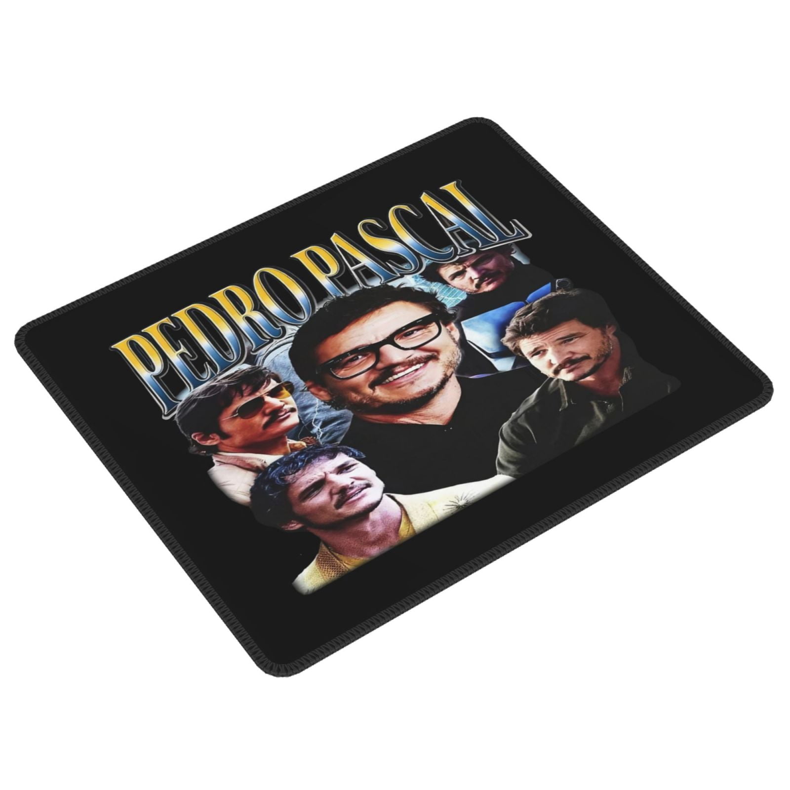 Pedro Pascal Computer Mouse Mat with Anti-Slip Rubber Base Anti-Fray ...