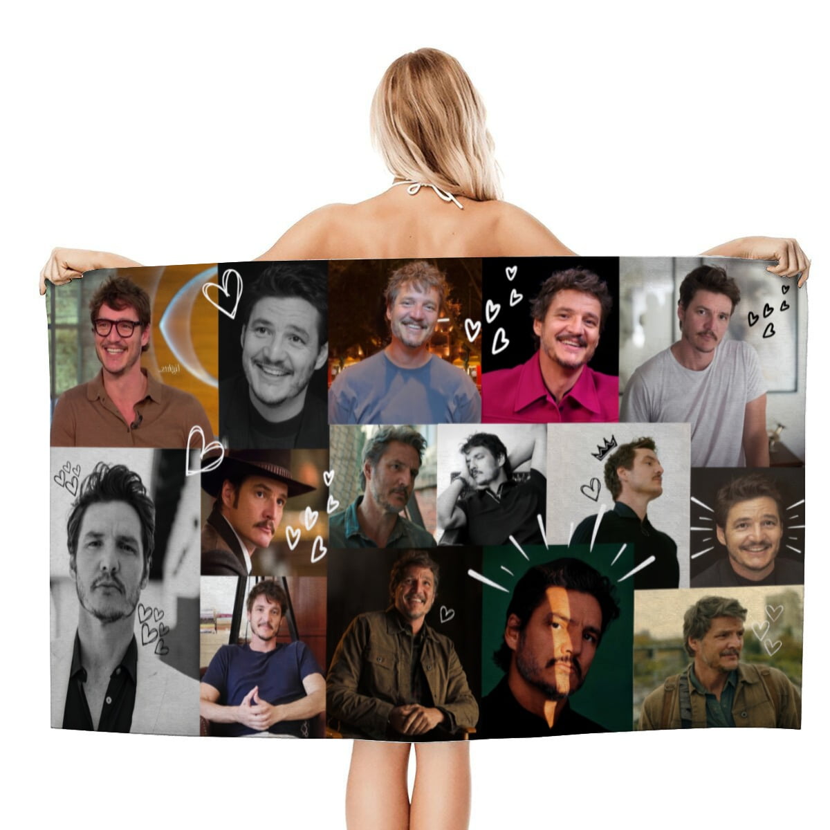 Pedro Pascal Gifts Beach Towel for Women Girl Birthday Inspired Fan ...