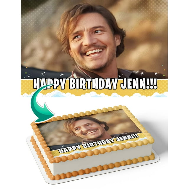 Pedro Pascal Meme Edible Cake Image Topper Birthday Photo Icing Fondant ...