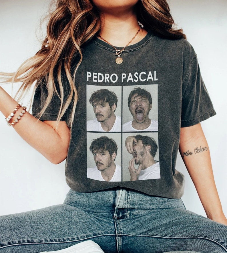 Pedro Pascal Meme Photo Shirt, Pedro Pascal Daddy Tee, Pedro Pascal 90s ...