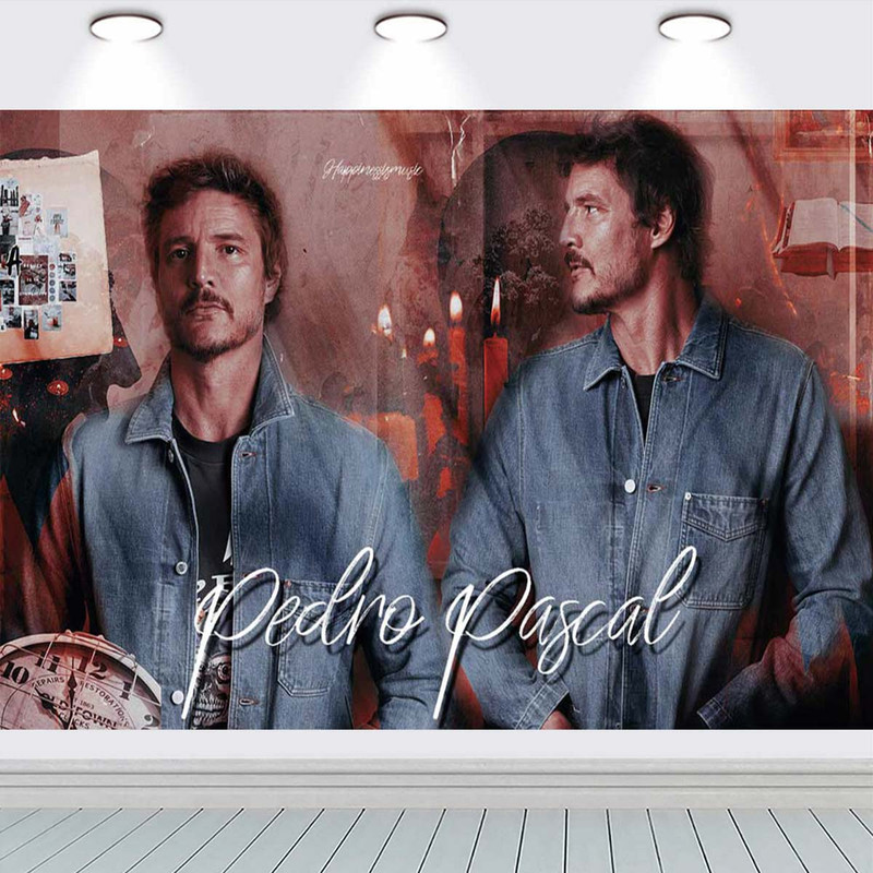 Pedro Pascal Poster Wall Decor Birthday Banner Backdrop Background ...