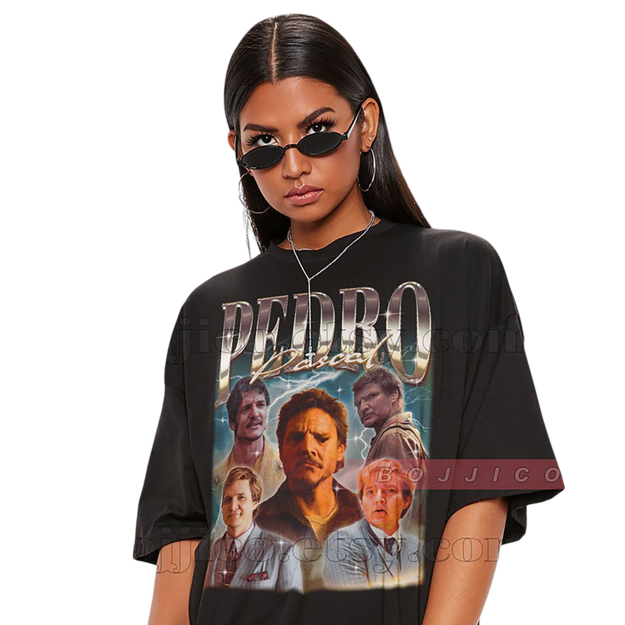 Pedro Pascal Retro Unisex Classic 2D T-Shirt - Vintage 90S Actor Javier ...