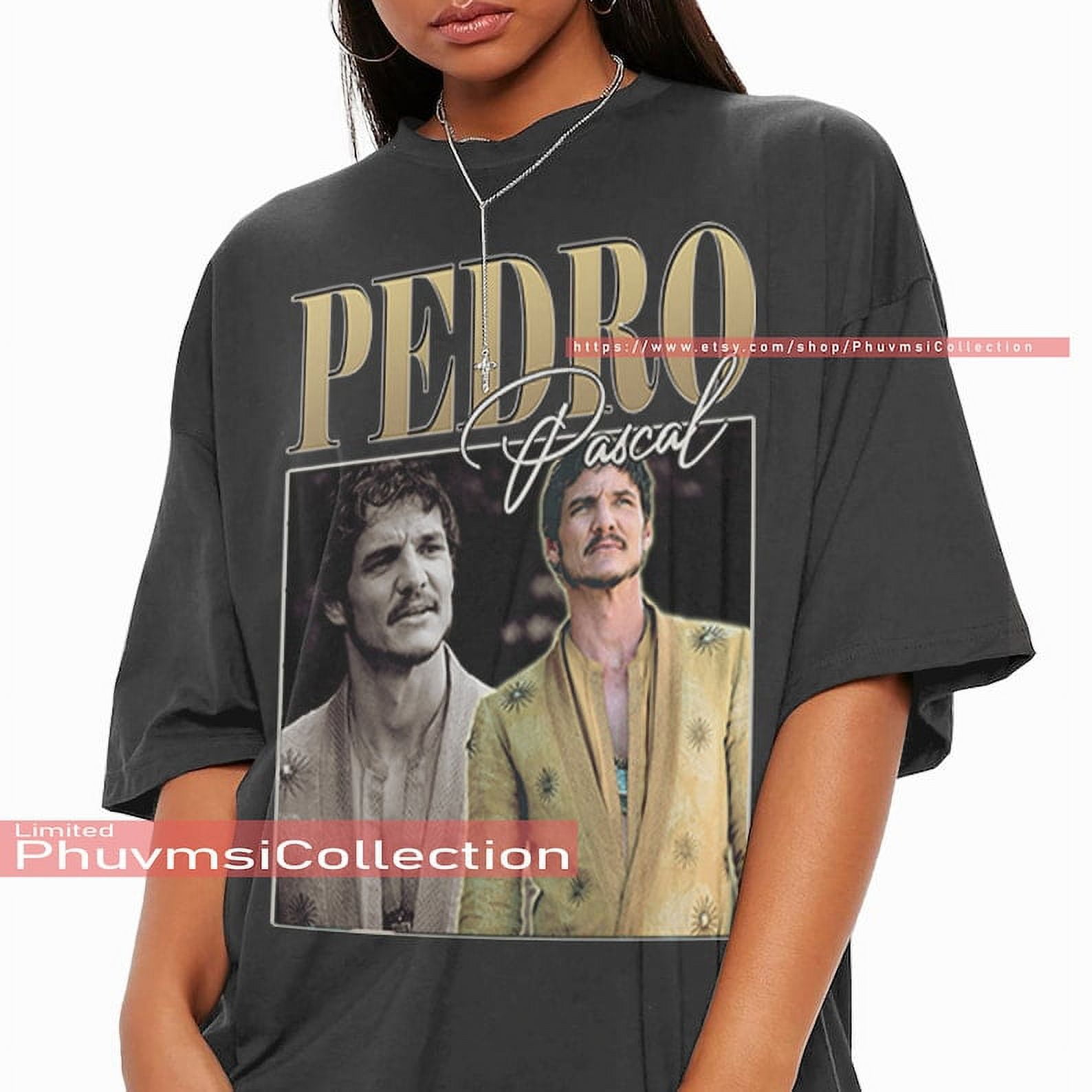 Pedro Pascal Shirt, Actor Movie Tshirt - Walmart.com