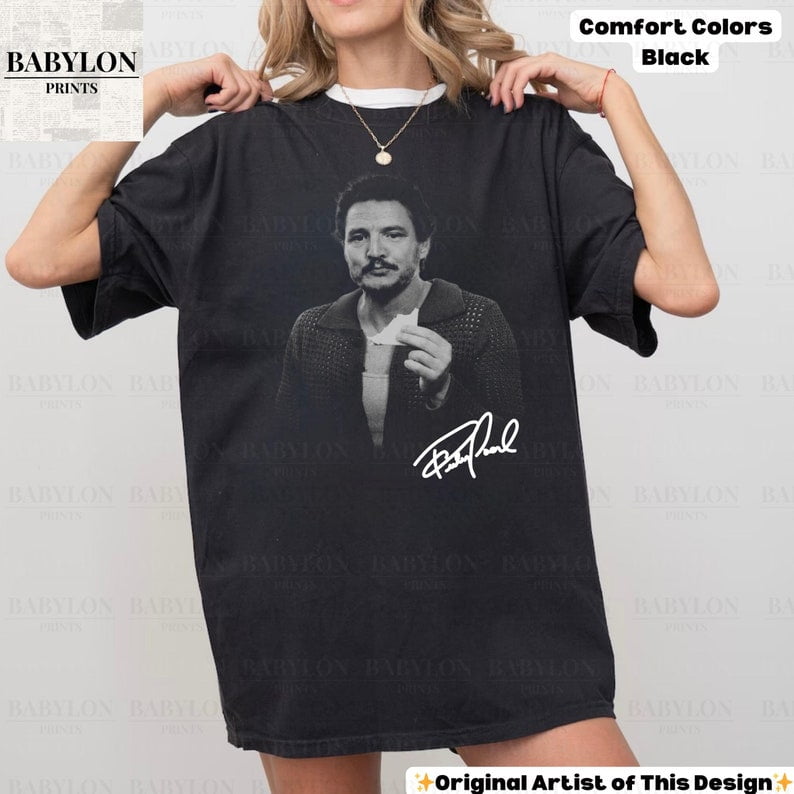 Pedro Pascal Shirt Funny Pedro Pascal Fan T-Shirt Actor PEDRO PASCAL ...
