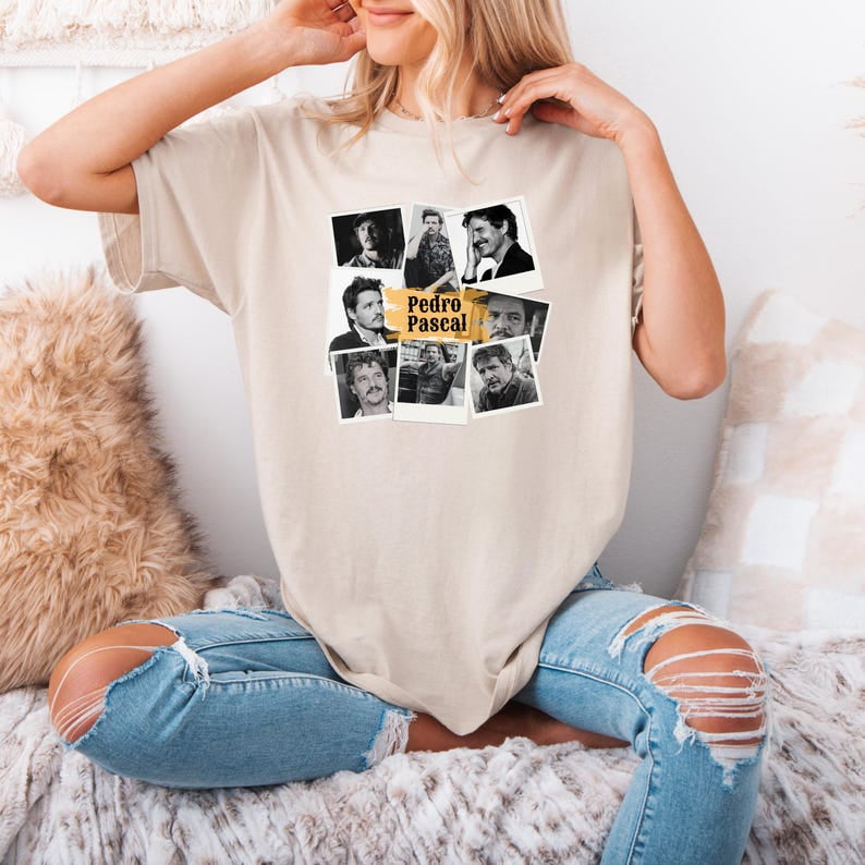 Pedro Pascal Shirt, Pedro Pascal Fan Tee, TLOU Tshirt, Retro 90s ...