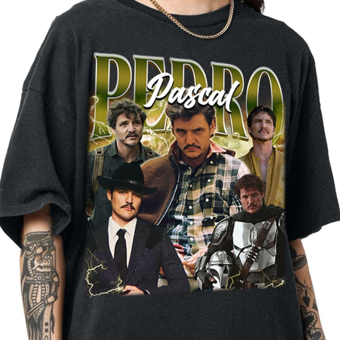 Pedro Pascal Shirt, Pedro Pascal Fans Gift, Pedro Retro 90S Tees, Pedro ...