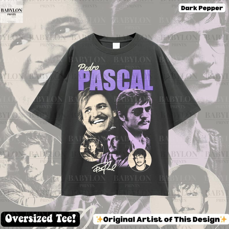 Pedro Pascal Shirt Vintage Pedro Pascal Fan T-Shirt PEDRO PASCAL Shirt ...