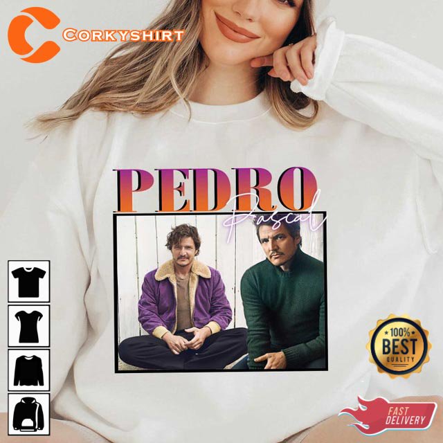 Pedro Pascal Signatures Actor Pedro Pascal Fans Gift Tribute T-shirt ...