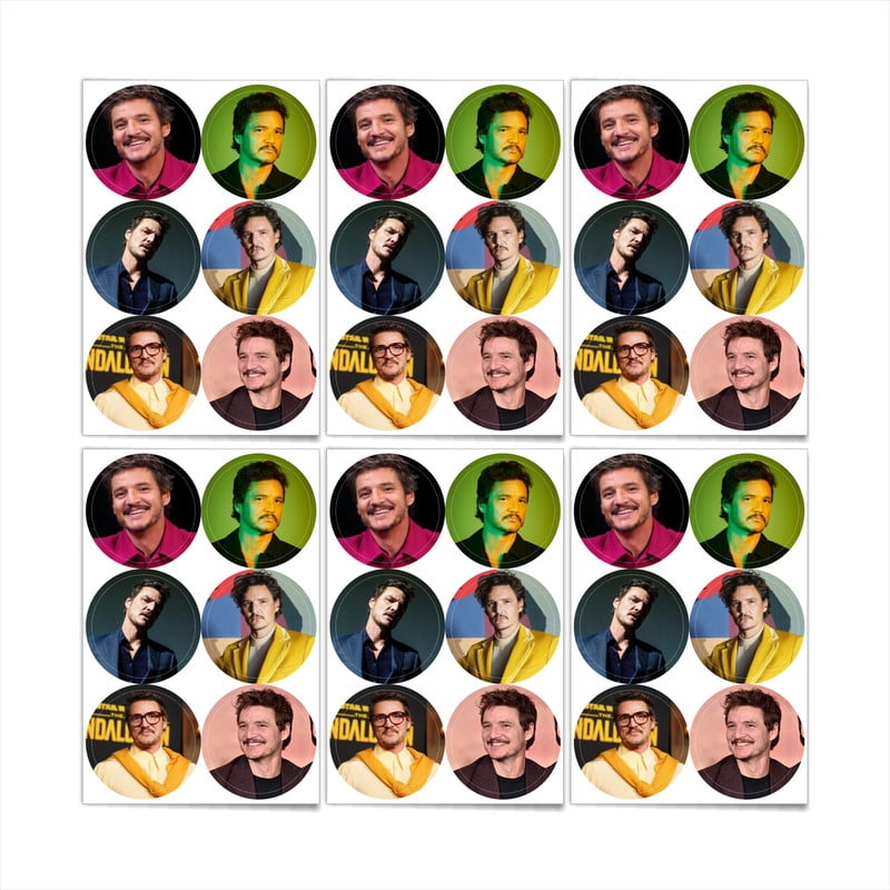 Pedro Pascal Stickers Labels Birthday Party Favors Thank You Themed ...