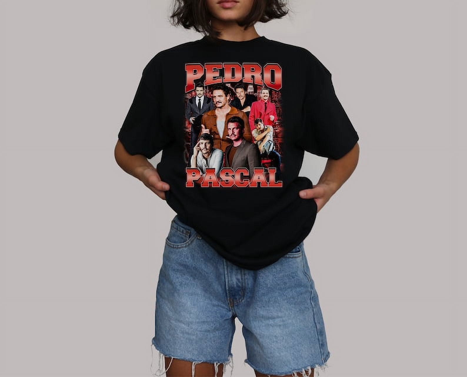 Pedro Pascal T-Shirt, Pedro American Actor Pedro Pascal Shirt, 90s ...