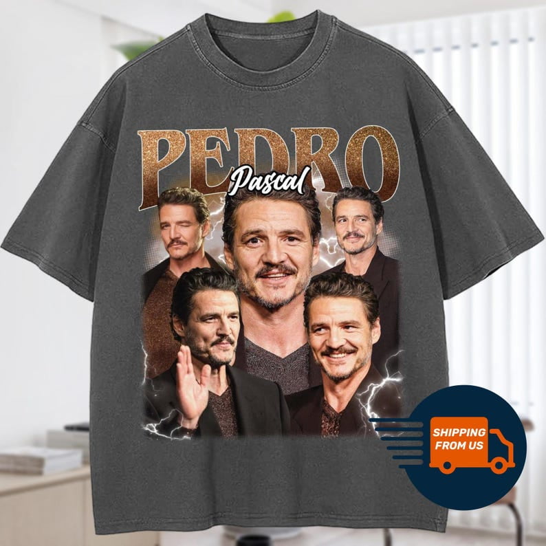 Pedro Pascal T-Shirt, Pedro Pascal Tribute Celebrity Vintage Shirt ...
