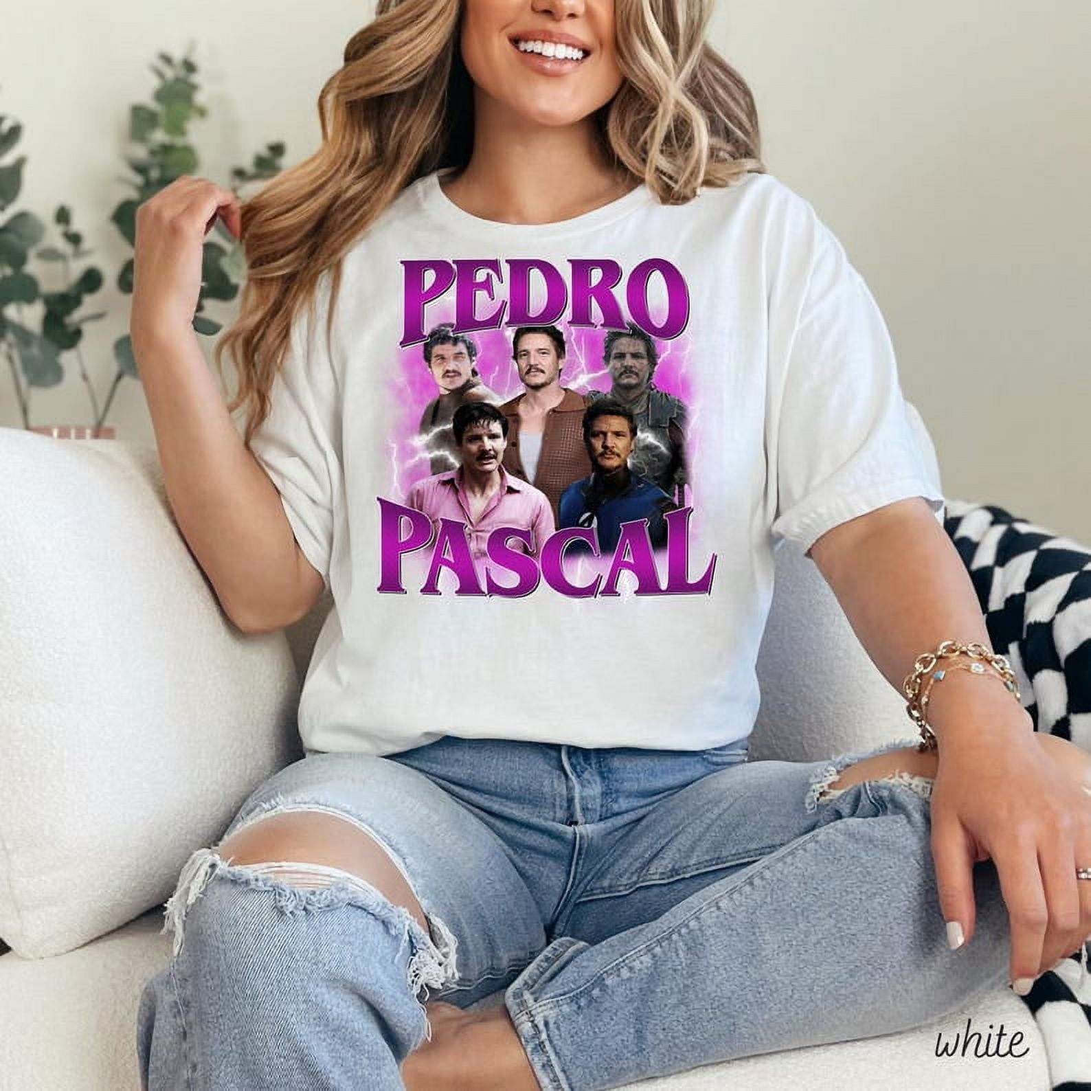 Pedro Pascal T-shirt, Pedro Pascal Retro 90s, TLOU Tee, Pedro Pascal ...