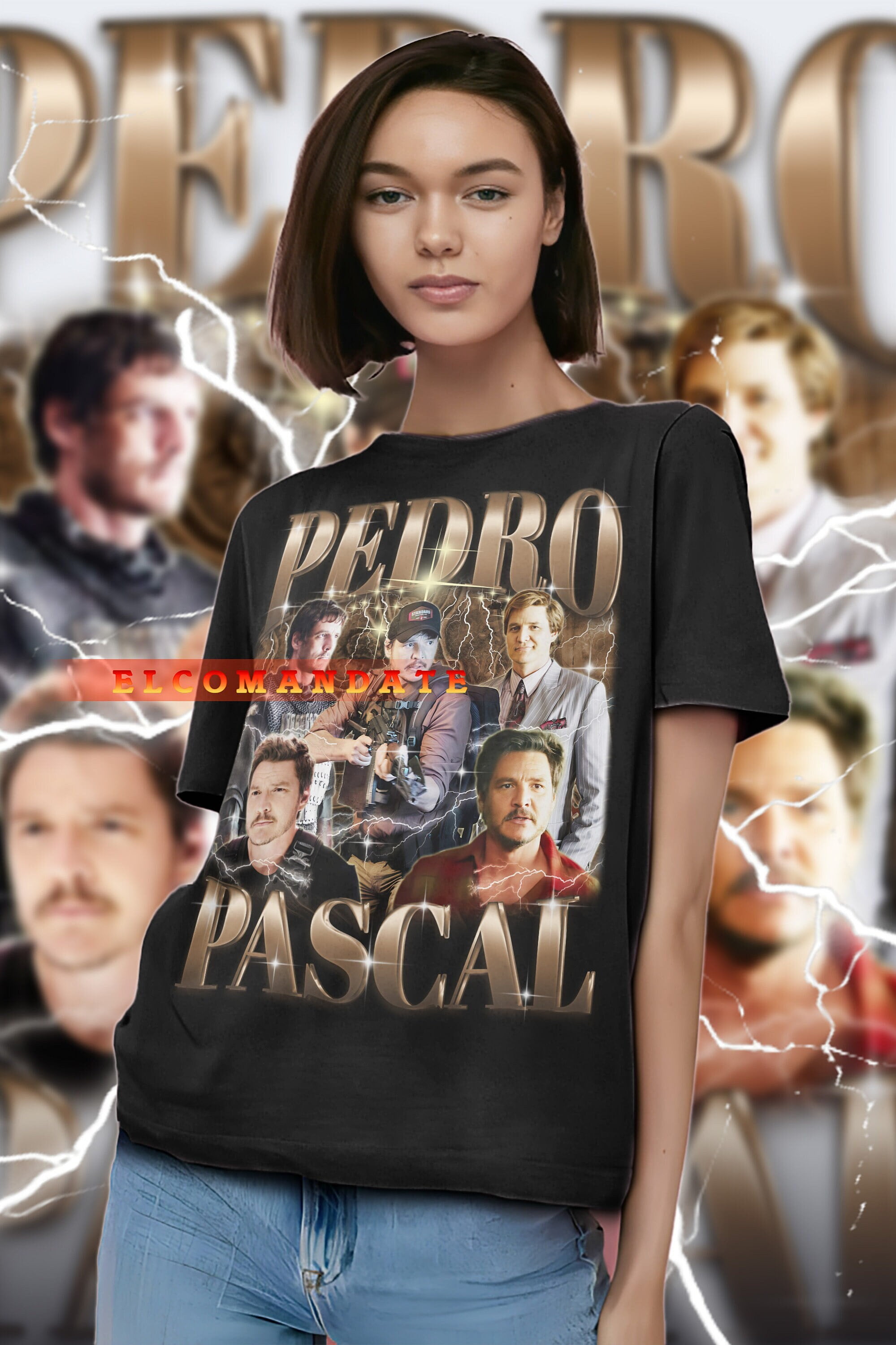 Pedro Pascal Vintage Shirt Pedro Pascal Homage Tshirt Pedro Pascal Fan ...