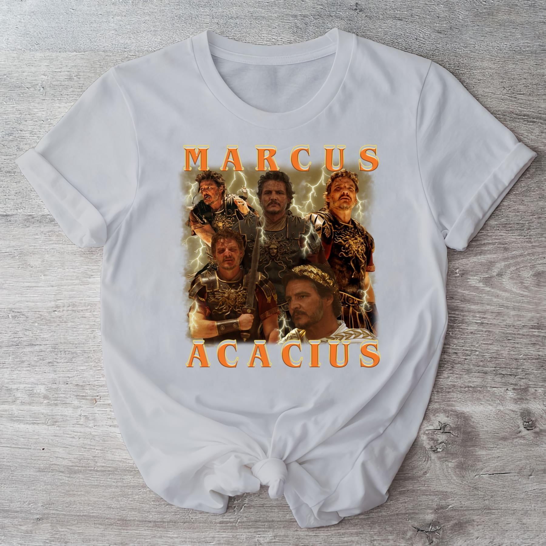 Pedro Pascal as Marcus Acacius Gladiator II Retro Vintage Unisex T ...