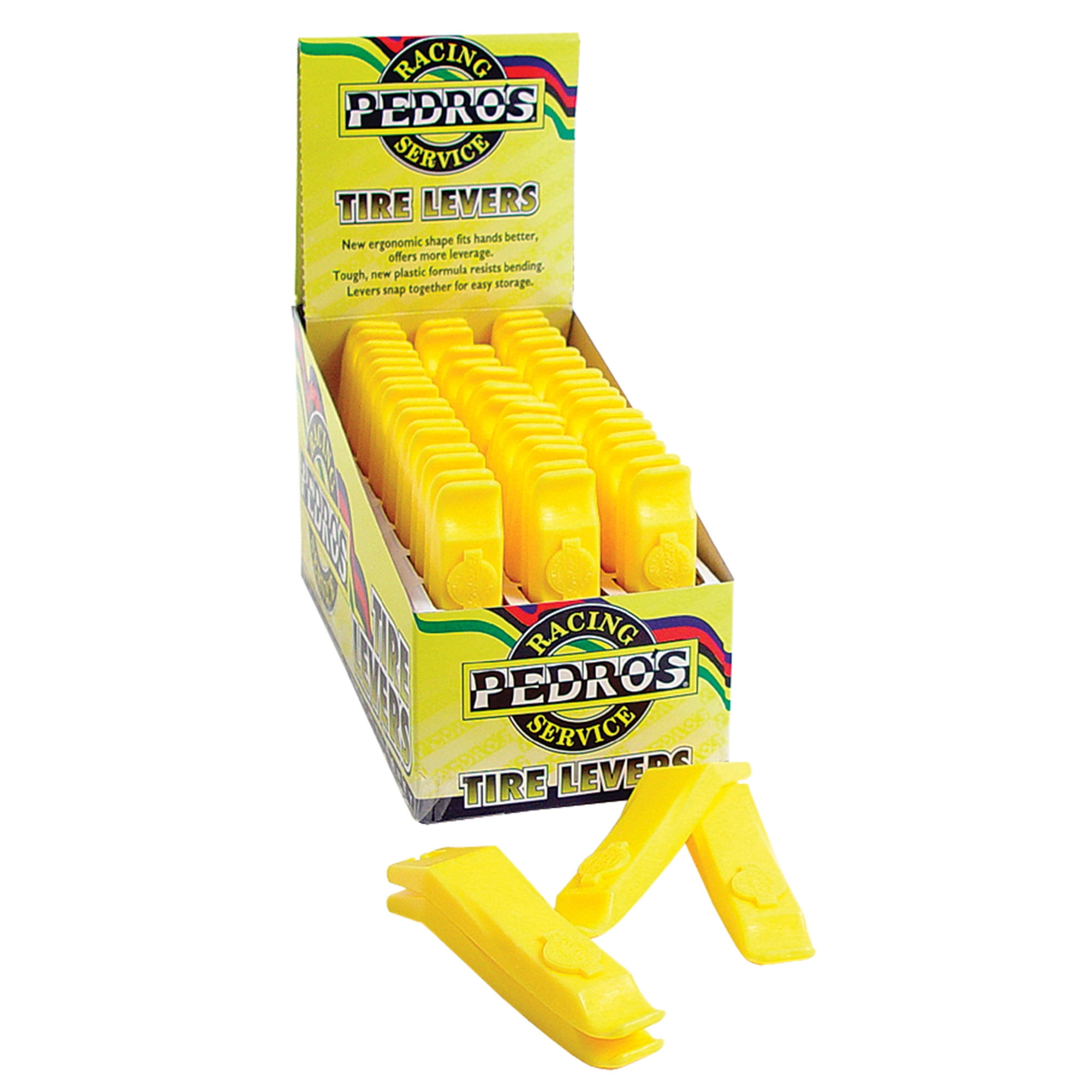 Pedro's Tire Levers 24x2 Pack Tire Lever Counter Display, Yellow ...