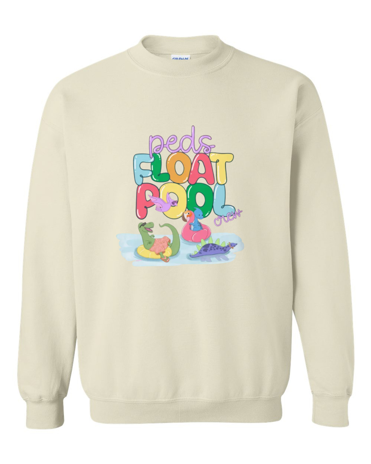 Peds Crew Float Pool Healthcare Medical Staff Team Graphic Sweatshirt ...