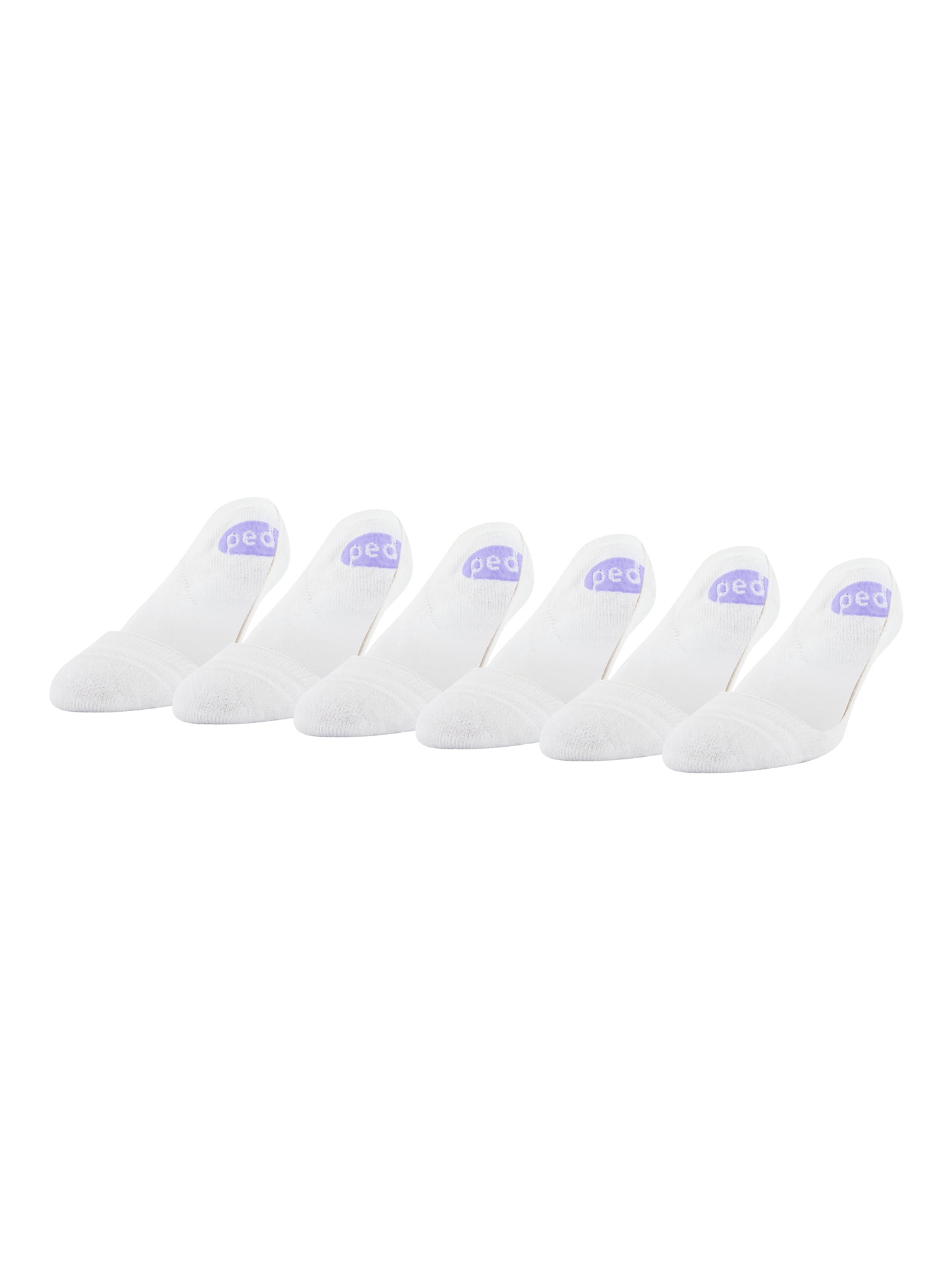 Peds Women's Cushion Heel and Toe Low Cut Liner Socks, Shoe Sizes 5-10 ...